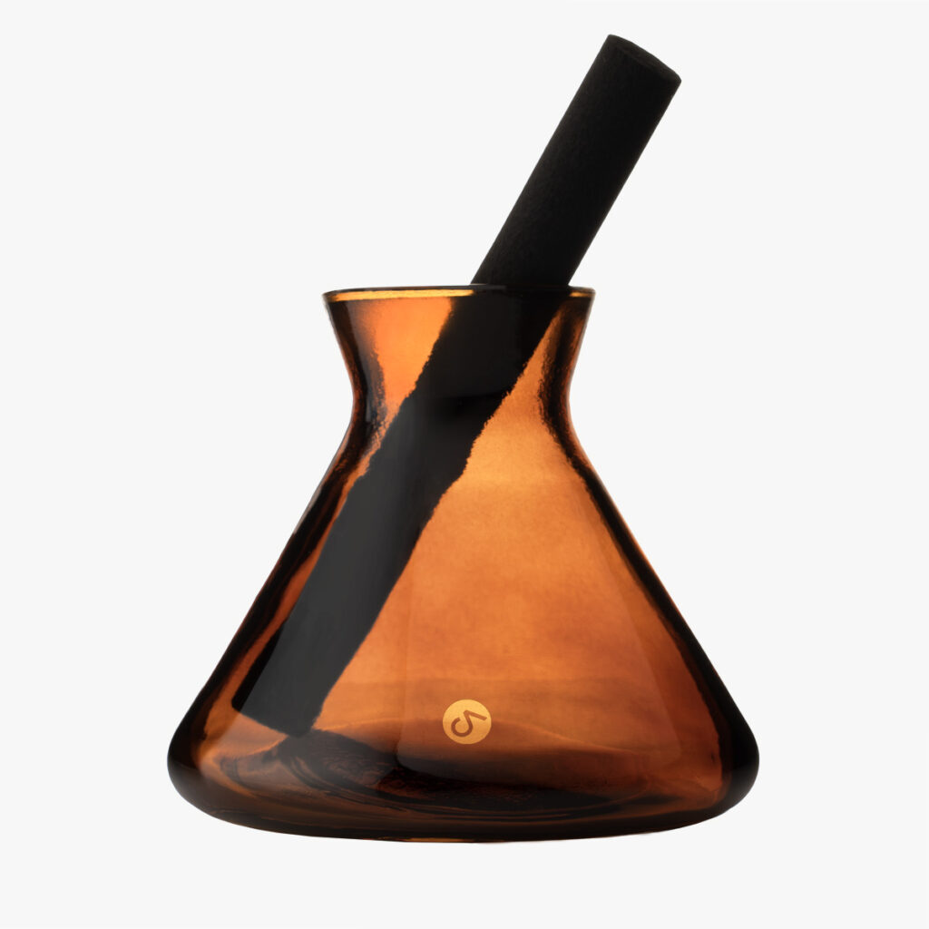 Glass Beaker Reed Diffuser With Jumbo Fiber Reed Stick Candle By Design